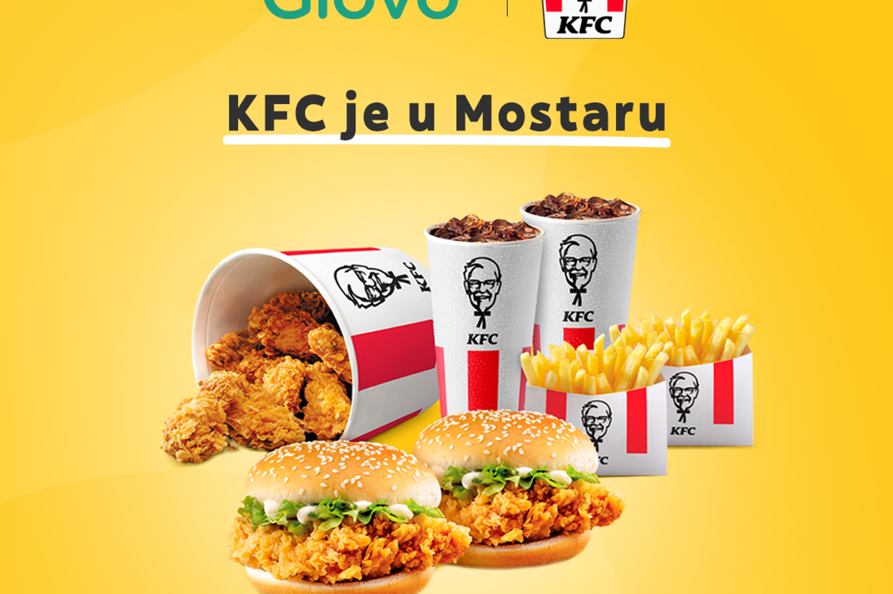 Mostar: KFC od sada dostupan putem Glovo aplikacije - Mostar.live
