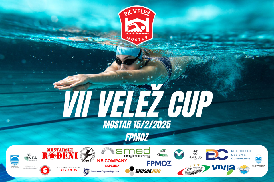 Mostar: VII međunarodni plivački meeting ''VELEŽ CUP 2025'' - Mostar.live