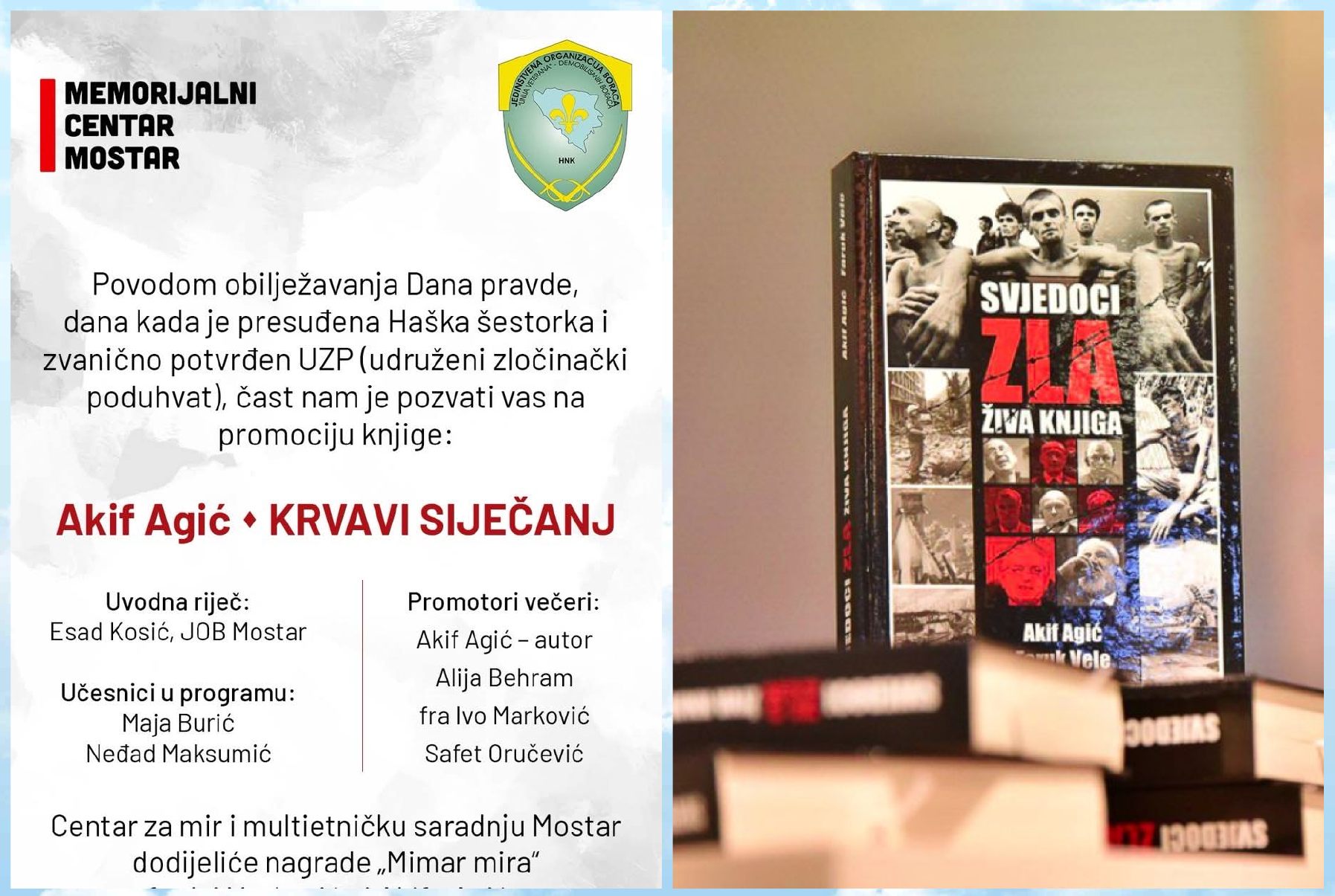 Mostar: Danas promocija knjige "Krvavi siječanj" autora Akifa Agića i ...